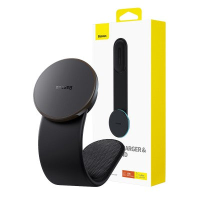 Baseus C02 Pro Series Magnetic Wireless Charging Car Mount-Cluster Bla ...
